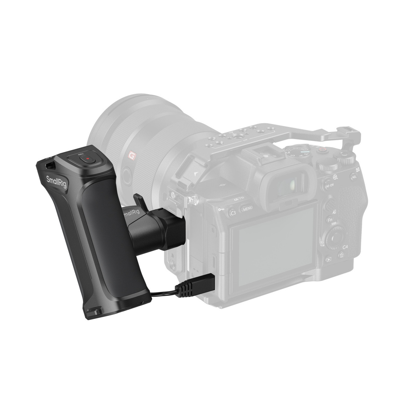 SmallRig 3893 Rotating Side Handle with Trigger for Selected Sony ...