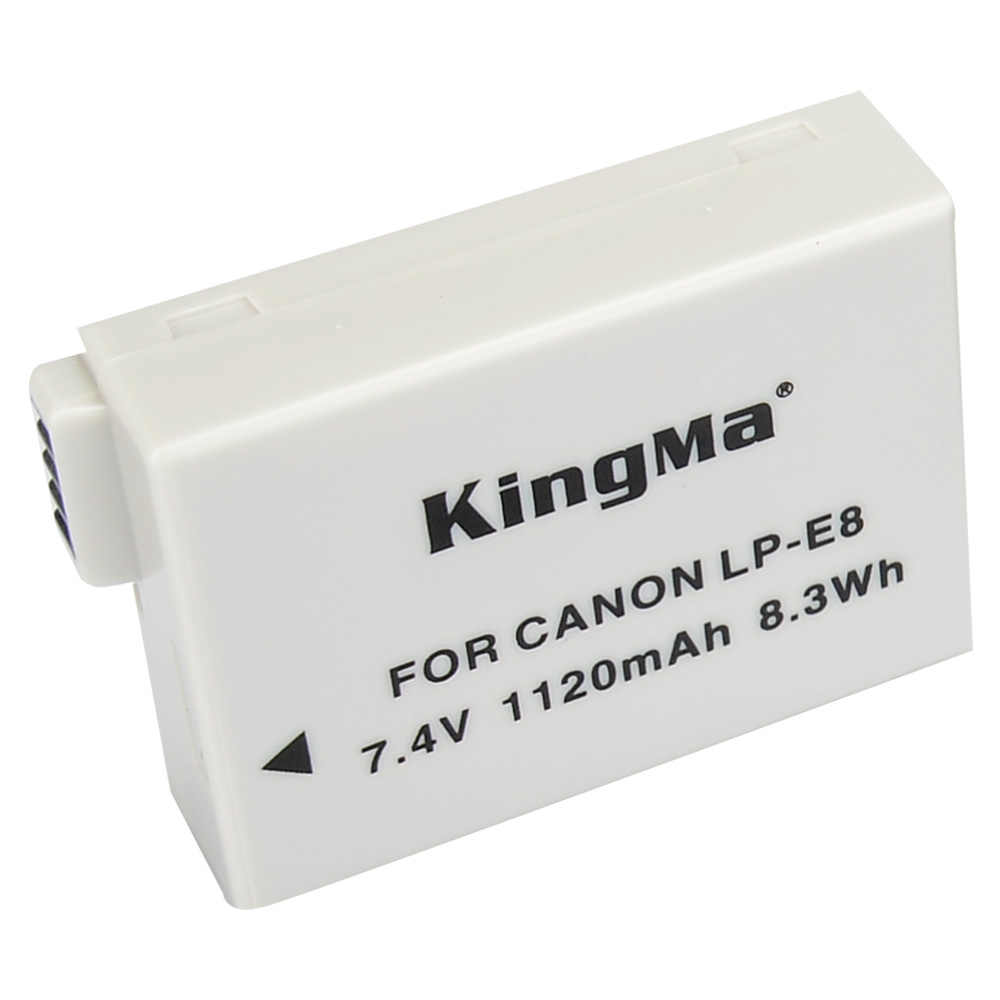 Kingma Canon LP-E8 Battery 1120mAh, includes a battery protective box ...