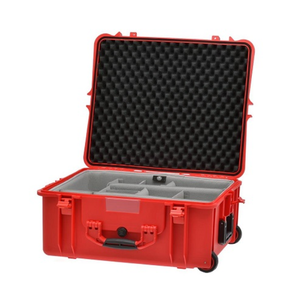 HPRC 2700W - Hard Case with Wheels & Second Skin Divider (Red ...