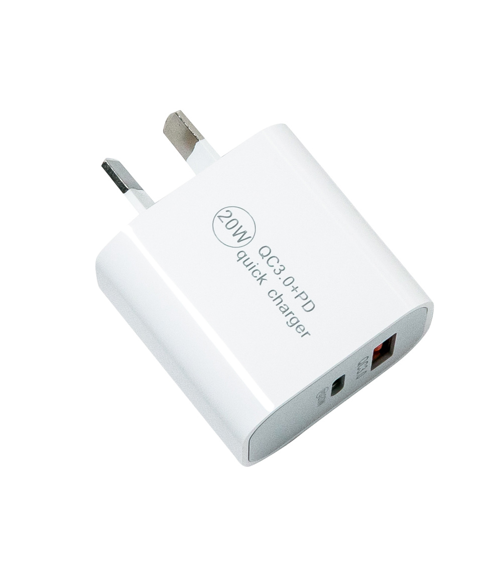 QC USB PD Power Adapter Quick Charger 20w USB A 3.0 USB C 5V/9V/12V ...