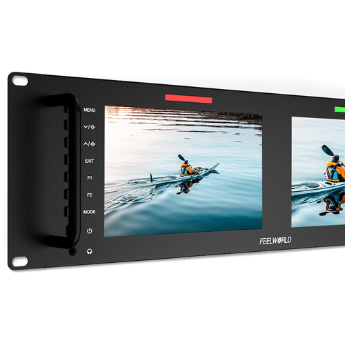 FeelWorld D71 PLUS Dual 7" 3 RU Rackmount 4K HDMI Monitor | Auckland | NZ