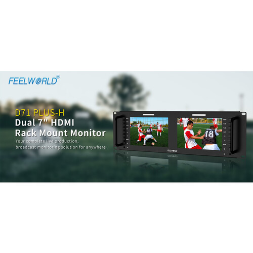 FeelWorld D71 PLUS Dual 7" 3 RU Rackmount 4K HDMI Monitor | Auckland | NZ