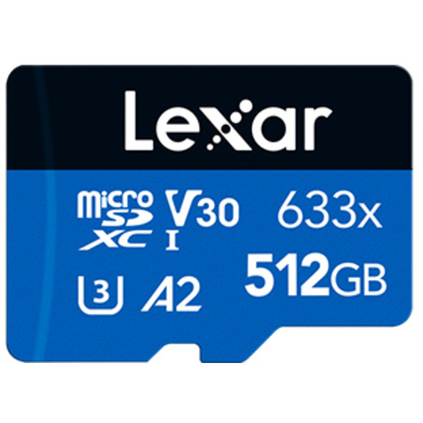 Lexar 512GB High-Performance 633x microSDHC/microSDXC UHS-I Cards BLUE ...