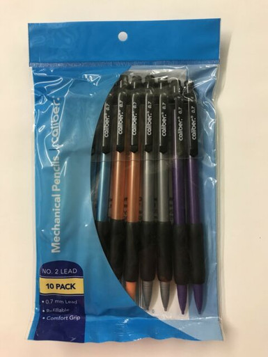 Caliber No. 2 Lead Mechanical Pencils, 10 Pack