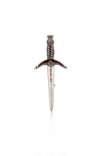 Dagger Kilt Pin Black Chrome Finish - Clan Kilts Ltd