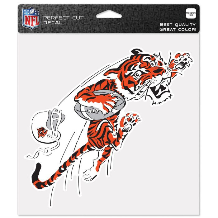 Cincinnati Bengals Retro Logo 8"x8" Perfect Cut Color Decal