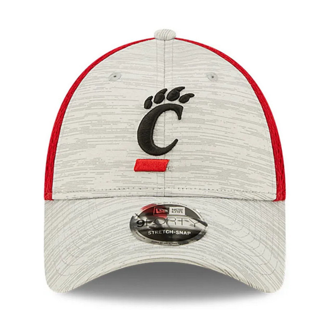 Cincinnati Bearcats New Era Grey/Red 9FORTY Neo Stretch-Snap Hat