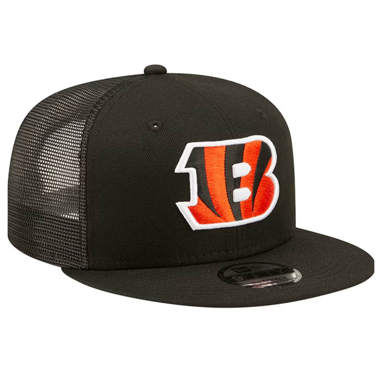 Cincinnati Bengals Black New Era Team Classic Trucker 9FIFTY Snapback Hat