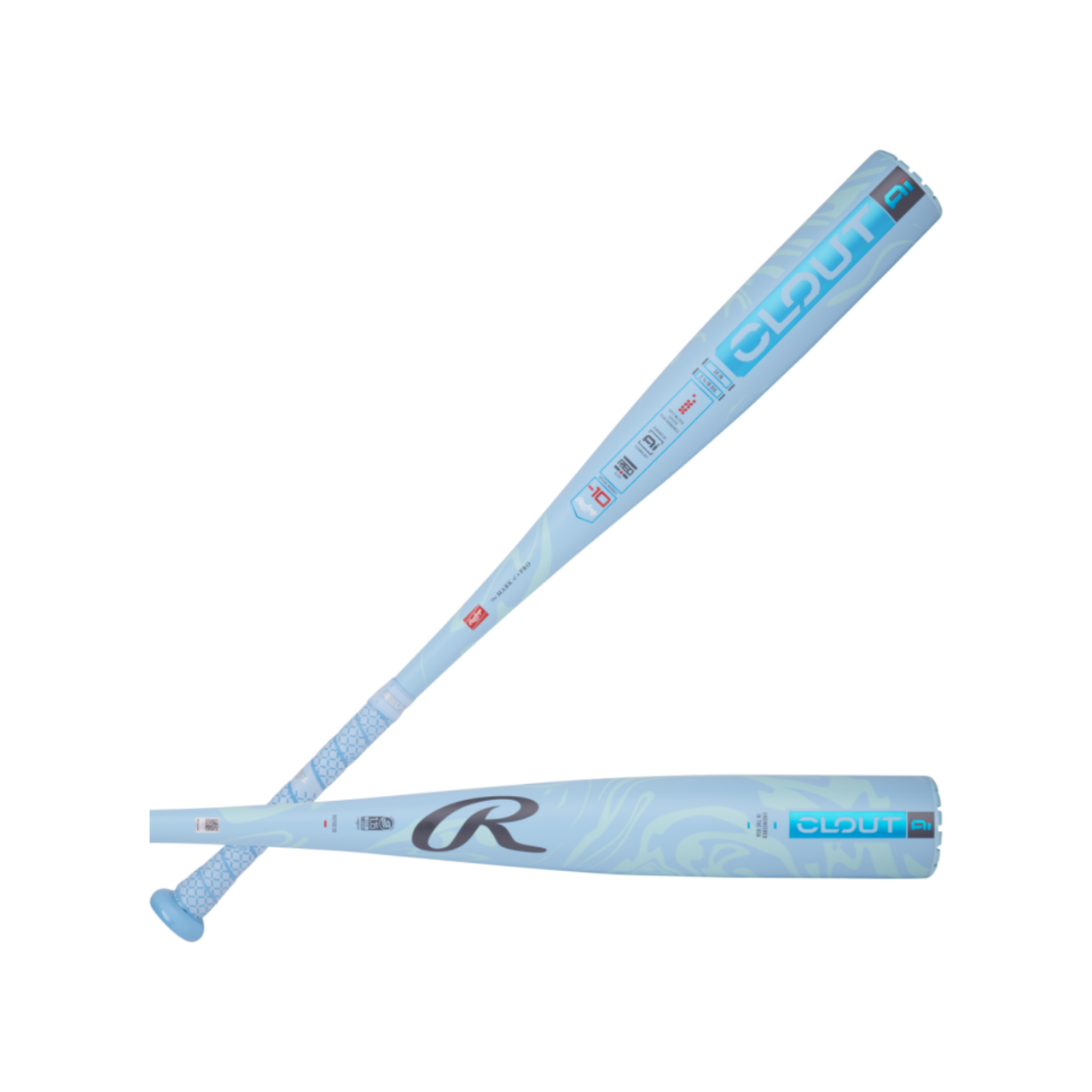 Rawlings 2025 Clout AI 2¾" USSSA Baseball Bat (-10)