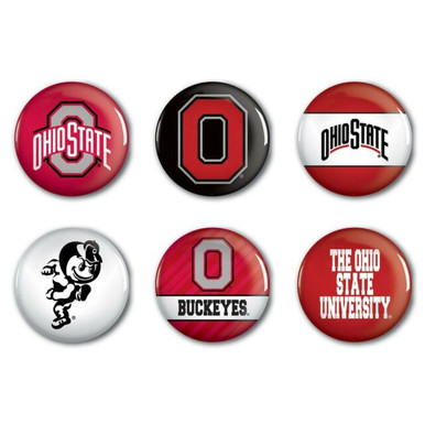 Ohio State Buckeyes Button 6 Pack