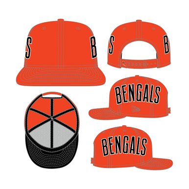 Cincinnati Bengals Throwback Helmet New Era 9FIFTY Adjustable Snapback Hat