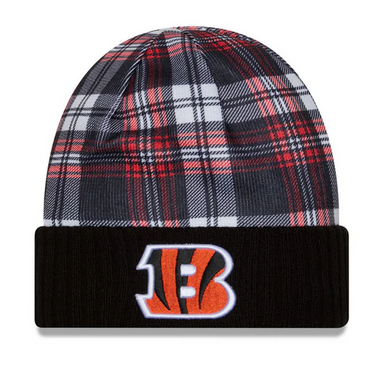 Cincinnati Bengals 2023 NFL Sideline Historic Pom Cuffed Knit Beanie Hat