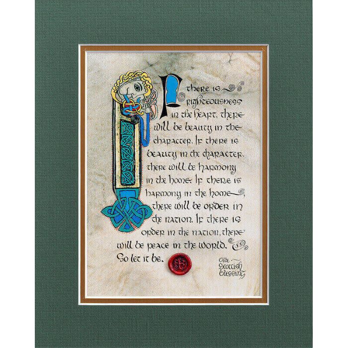 Traditional Scottish Blessing Art Print | Made in Scotland