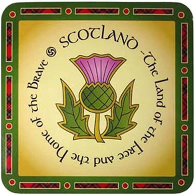 Scotland the Brave Wooden Coaster | Made in Scotland