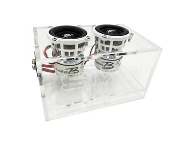 B2 Audio 2" 4-Ohm Rampage RC2 Mini Subwoofer SMD Clear Acrylic ...
