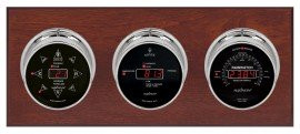 Maximum Blackwatch Three-Instrument Weather Station with mahogany panel ...