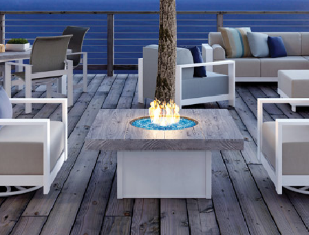 42" Homecrest Timber Top Fire Table