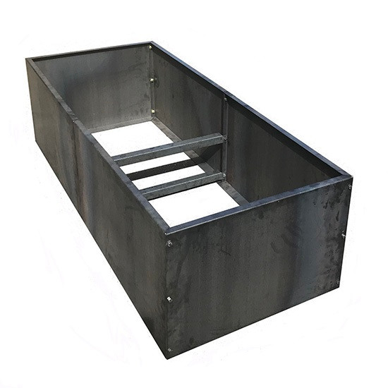 Sheet Iron Planter Boxes Outsunny 4' X 4' X 1' Raised Garden Bed Box