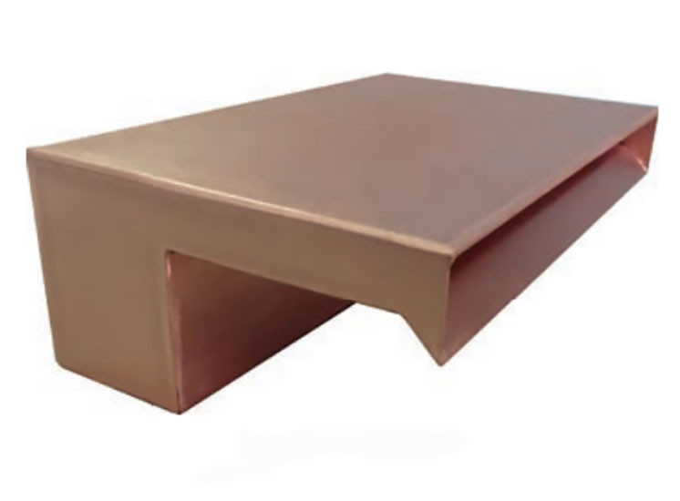 Grand Effects Smooth Flow Water Scupper | Copper Or Stainless Steel