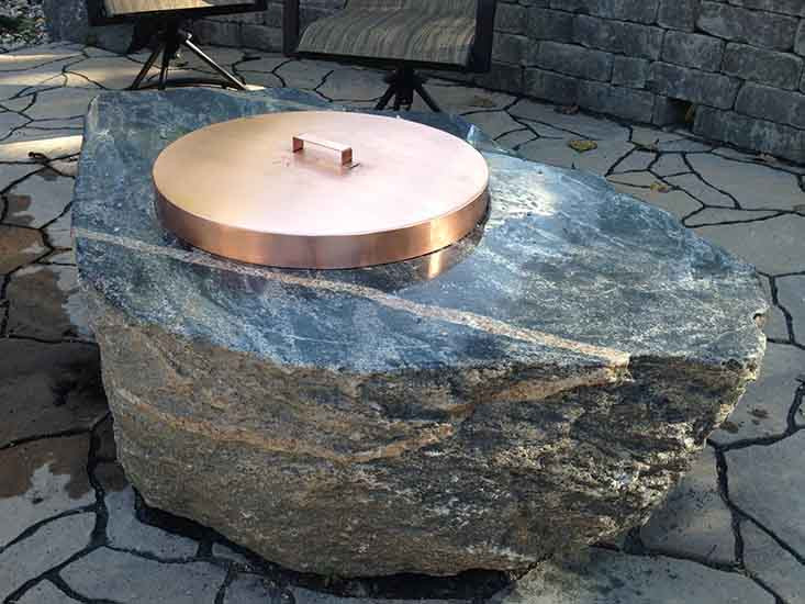 Round Copper Fire Pit Cover │18 - 42 Inch Diameters