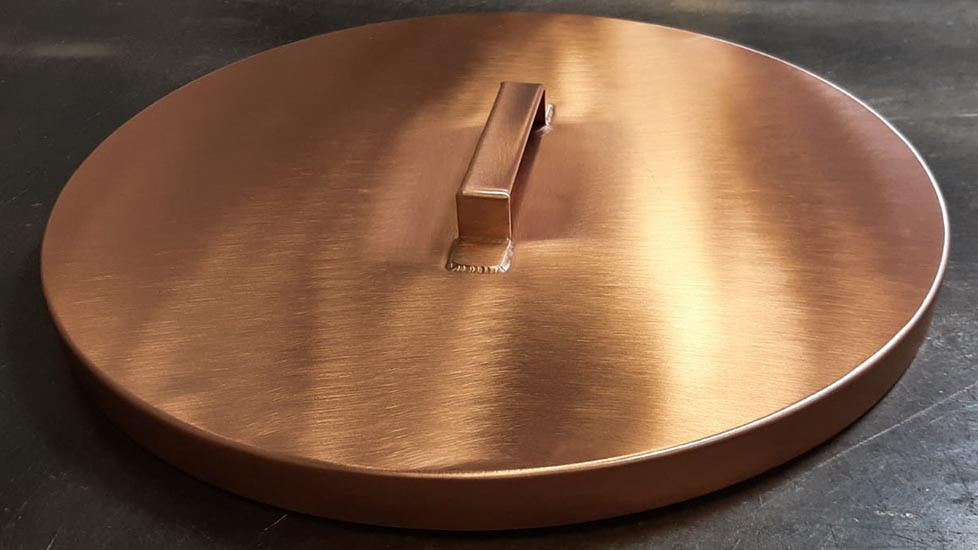 Round Copper Fire Pit Cover │18 - 42 Inch Diameters