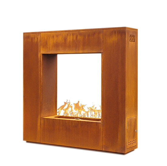 Williams Fireplace By The Outdoor Plus - Corten or Stainless Steel