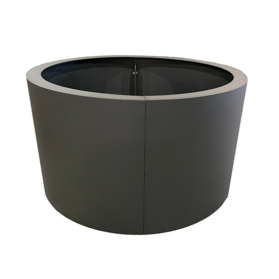 Open Bottom Round Aluminum Planter Box – Powder Coated Finish