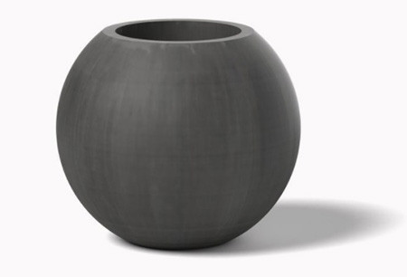 Metal Orb Planter | Corten or Aluminum | Yard Couture