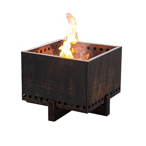Helix Corten Steel Smokeless Fire Pit | Yard Couture