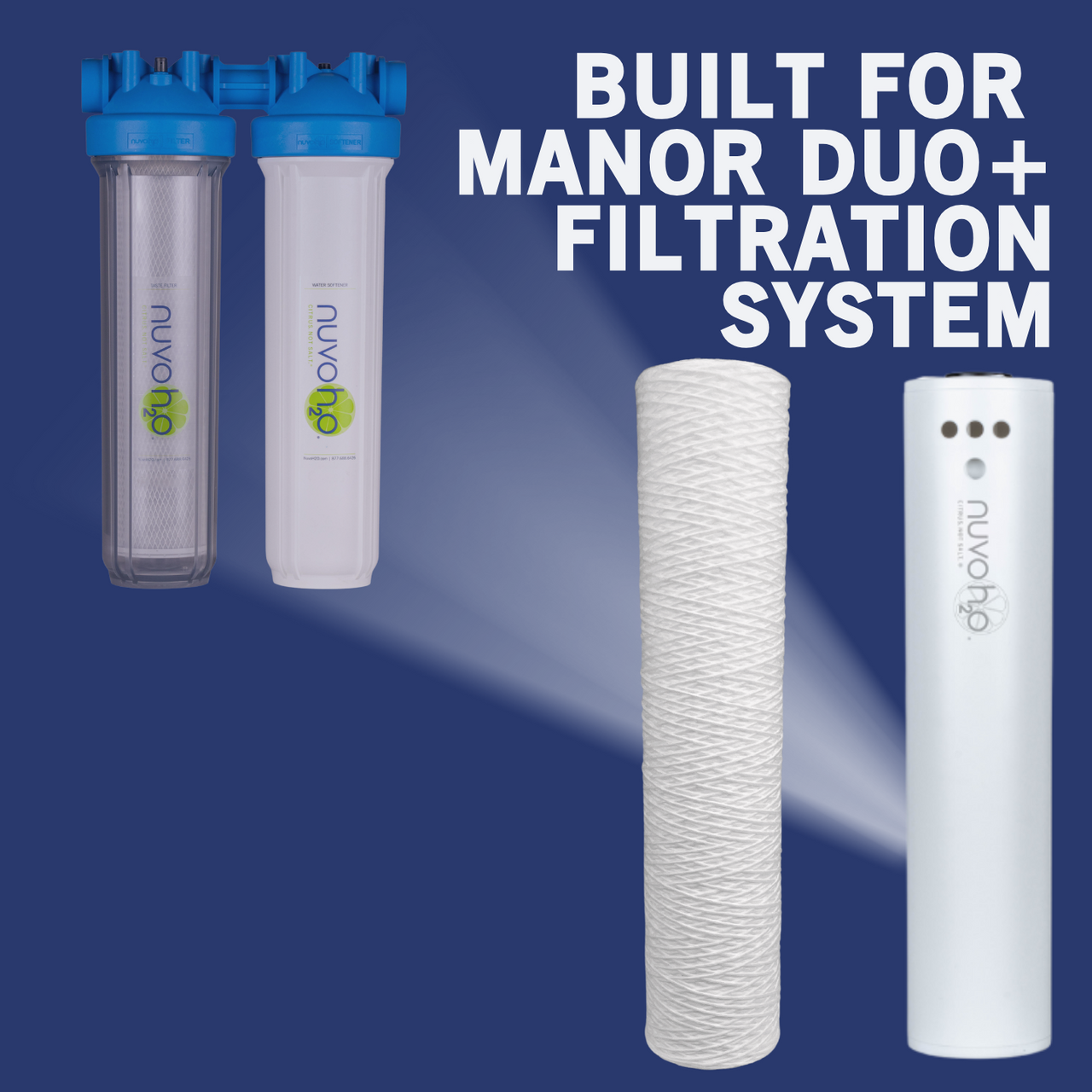 Manor Trio System Sediment & Carbon Replacement Cartridges | Nuvoh2O