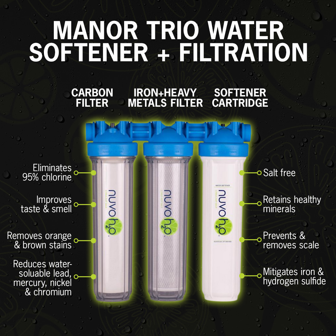 Manor Trio Water Softener - Iron + Carbon - Shop Now