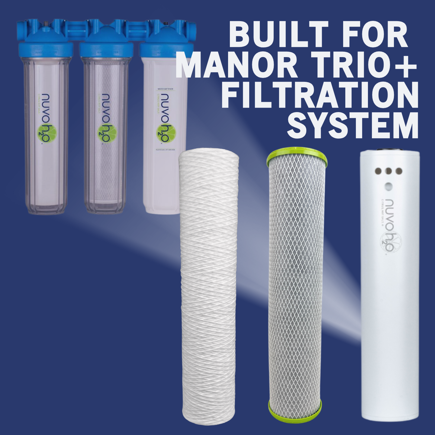 Manor Trio Water Softener - Sediment + Carbon - Shop Now