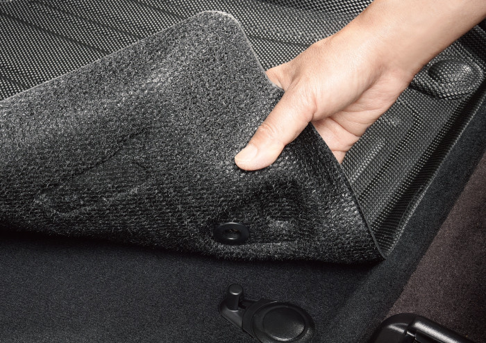 2016-2021 Tesla Model X Floor Mat Front Row Elegant Hybrid Black