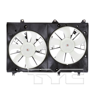 2009 Toyota Highlander Hybrid Dual Radiator and Condenser Fan Assembly
