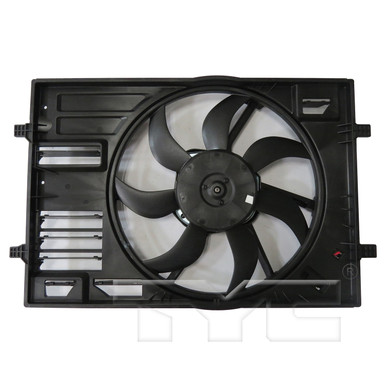 2018 Audi A3 Dual Radiator and Condenser Fan Assembly 1.8L 4 Cylinder