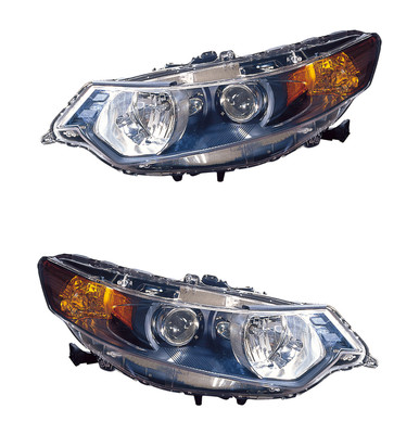 2009-2014 Acura TSX Headlights Driver Left and Passenger Right Side HID ...