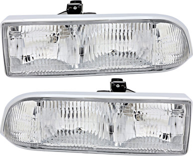 1998-2004 Chevrolet Blazer Headlights Driver Left and Passenger Right ...