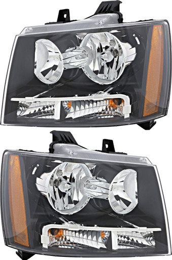 2007-2014 Chevrolet Tahoe Headlights Driver Left and Passenger Right ...