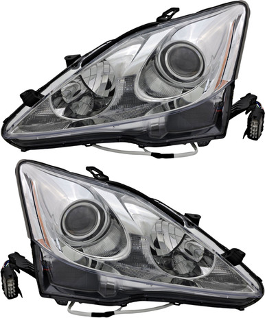 2006-2008 Lexus IS250 Headlights Driver Left and Passenger Right Side ...