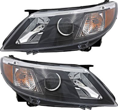 2008-2010 Saab 9-3 Headlights Driver Left and Passenger Right Side Halogen
