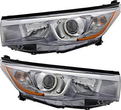 2014-2016 Toyota Highlander Headlights Driver Left and Passenger Right ...