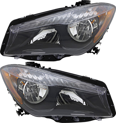 2014-2018 Mercedes Benz CLA Headlights Driver Left and Passenger Right ...