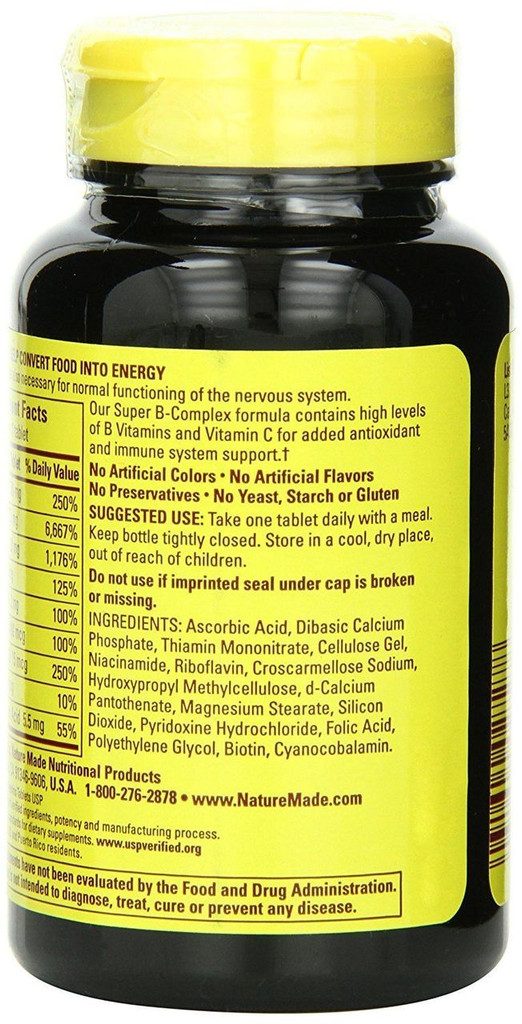 Nature Made Super B-Complex Tablets 140ct