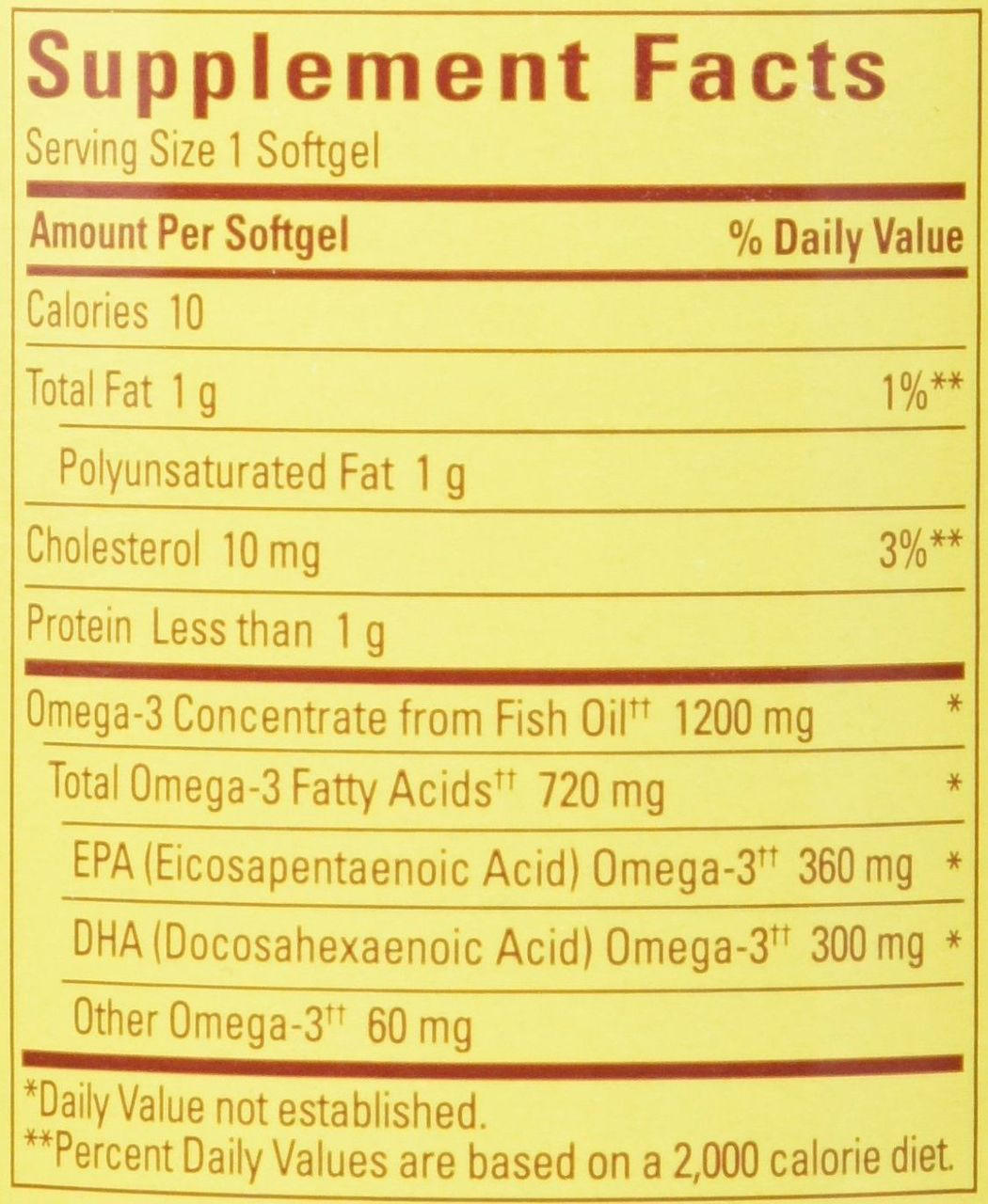 Nature Made Fish Oil 1200 mg 720 mg Omega-3