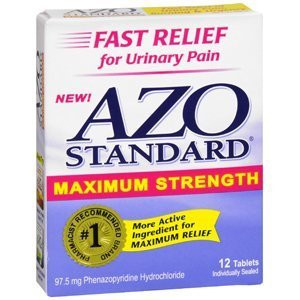 AZO Maximum Strength Standard Uninary Pain Relief Tablets 12 Ct ...