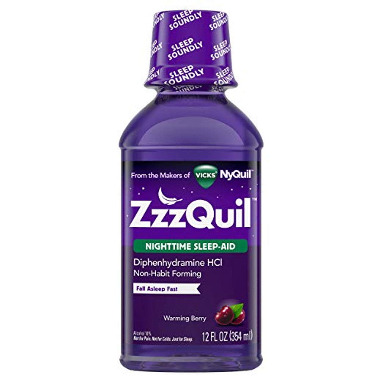 Vicks ZzzQuil Warming Berry Nighttime Sleep Aid Liquid
