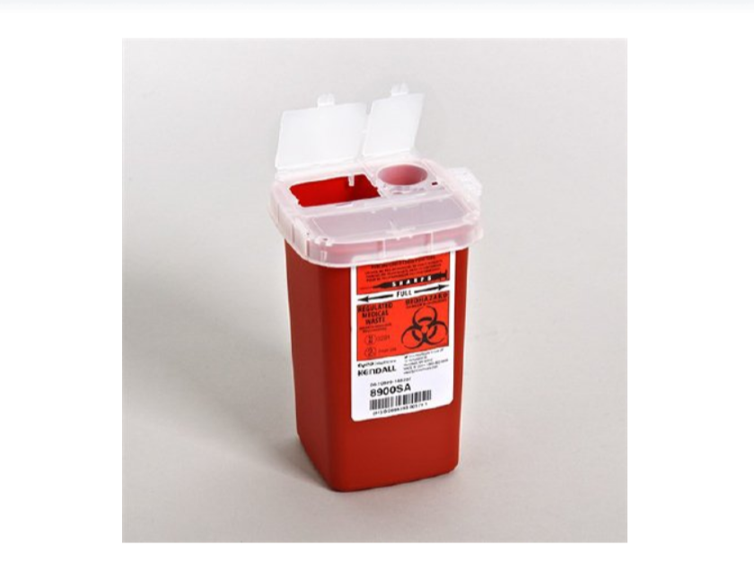 SharpSafety Phlebotomy Sharps Container 1-Piece 6.25 H