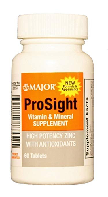 Major Prosight Vit & Mineral Supp Tabs Ascorbic Acid-60 Mg