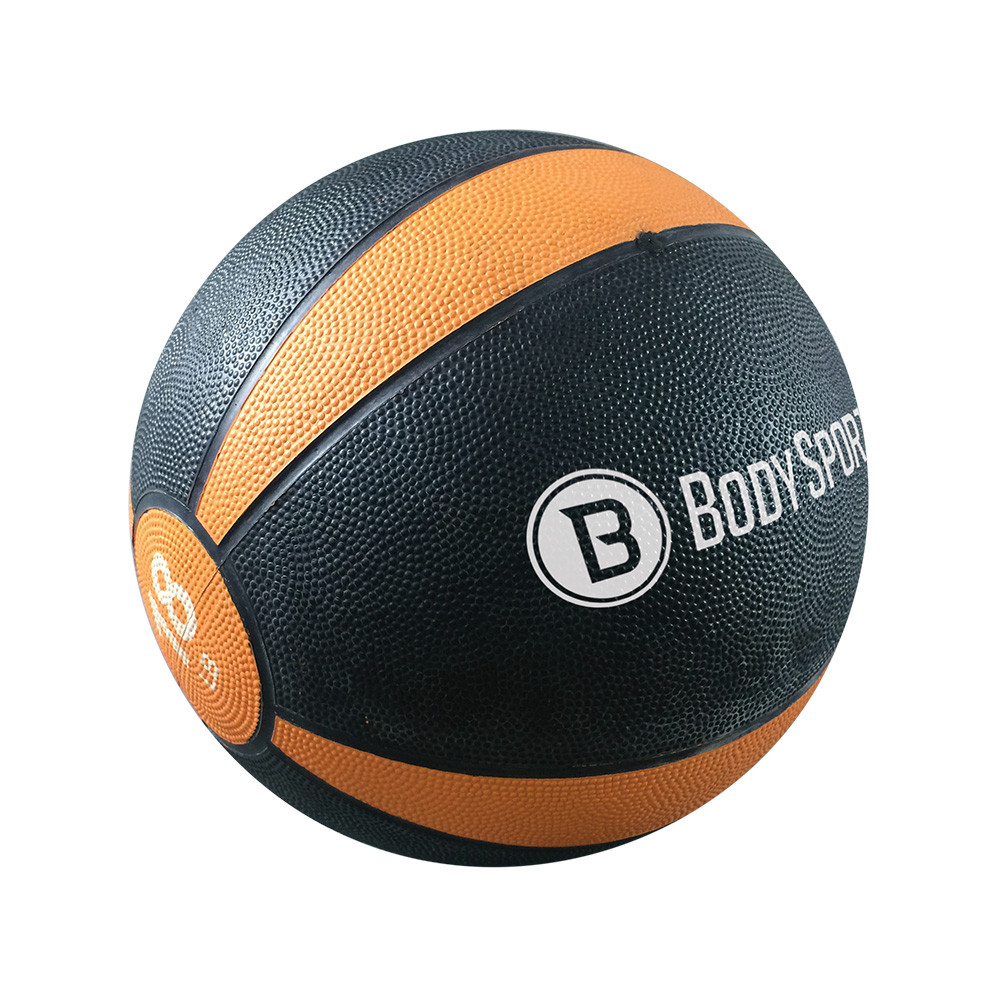 BODY SPORT MEDICINE BALL WITH ILLUSTRATED EXERCISE GUIDE 18LBS ORANGE ...