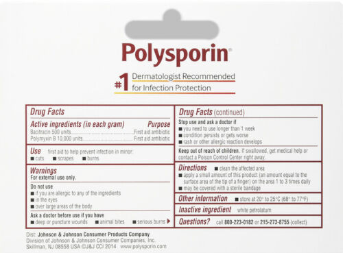 Polysporin First Aid Topical Antibiotic Ointment 1 OZ - drugsupplystore.com